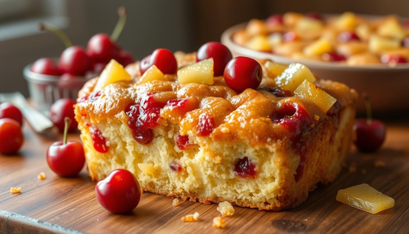Mouthwatering Cherry Pineapple Dump Cake Recipe