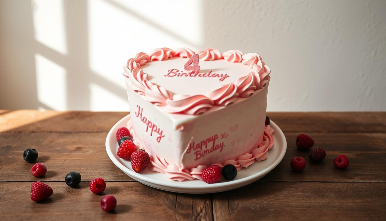 Celebrate with a Charming Heart Birthday Cake | heart birthday cake